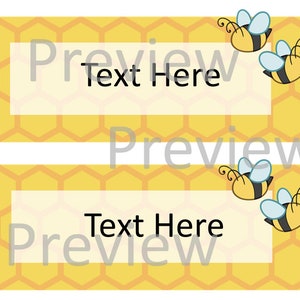 Editable Bee Name Tags: Printable Classroom Decor (digital Product Only ...