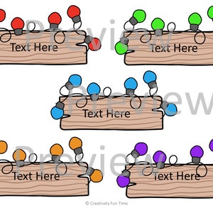 Editable Christmas Lights Name Tags: Printable Classroom Decor (PDF ...