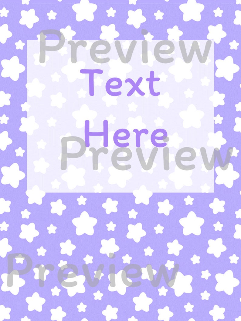 Editable Pastel Star Binder and Spine Covers - Etsy