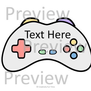 Video Game Controller Name Tags: Editable Classroom Decor (digital ...