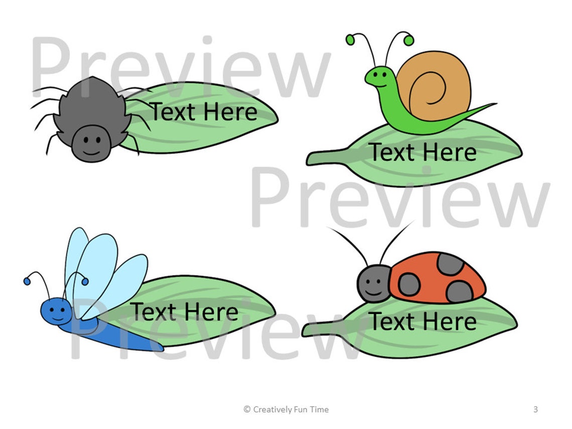 Editable Insect Name Tags: Printable Classroom Decor (digital Download ...