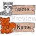 Editable Woodland Animal Name Tags: Printable Classroom Decor (digital ...