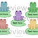 Editable Frog Name Tags - Etsy