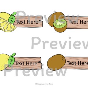 Editable Fruit Name Tags: Classroom Labels (digital Product) - Etsy