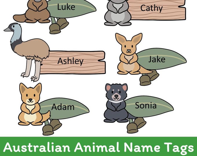 Editable Woodland Animal Name Tags: Printable Classroom Decor (digital ...
