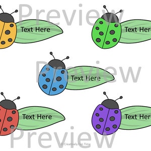 Editable Ladybug Name Tags: Printable Classroom Decor (digital Download ...