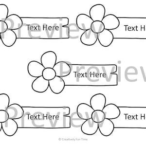 Editable Flower Name Tags: Classroom Labels (digital Product) - Etsy
