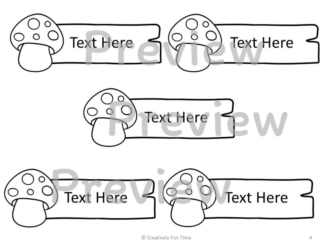 Editable Mushroom Name Tags: Printable Classroom Decor (PDF ...