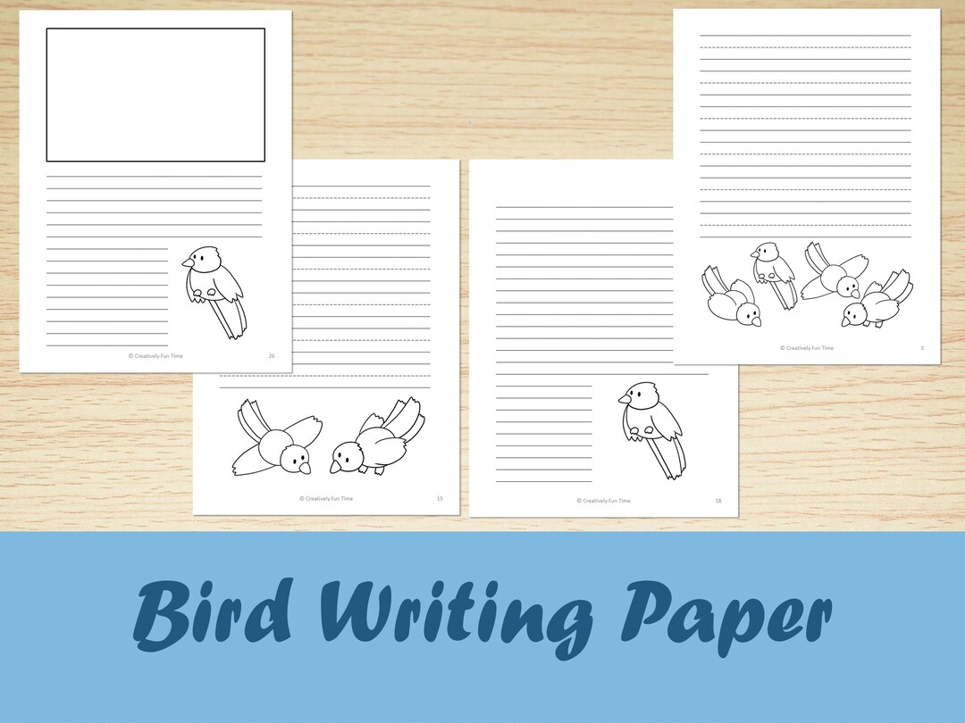 Printable Bird Themed Writing Paper - Etsy