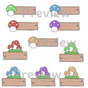 Editable Mushroom Name Tags: Printable Classroom Decor (PDF ...