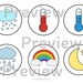 Printable Weather Popsicle Stick Puppets - Etsy
