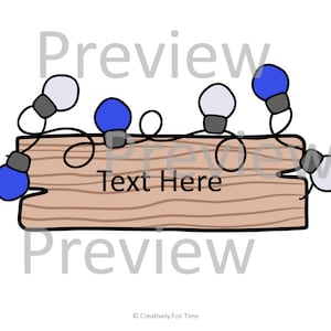 Editable Christmas Lights Name Tags: Printable Classroom Decor (PDF ...