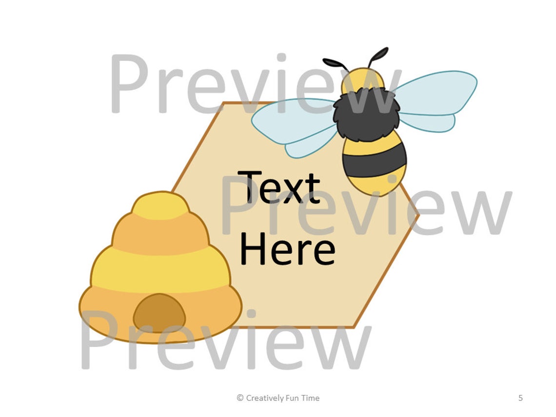Editable Bee Name Tags, Cute Printable Name Plates for Bulletin Boards ...