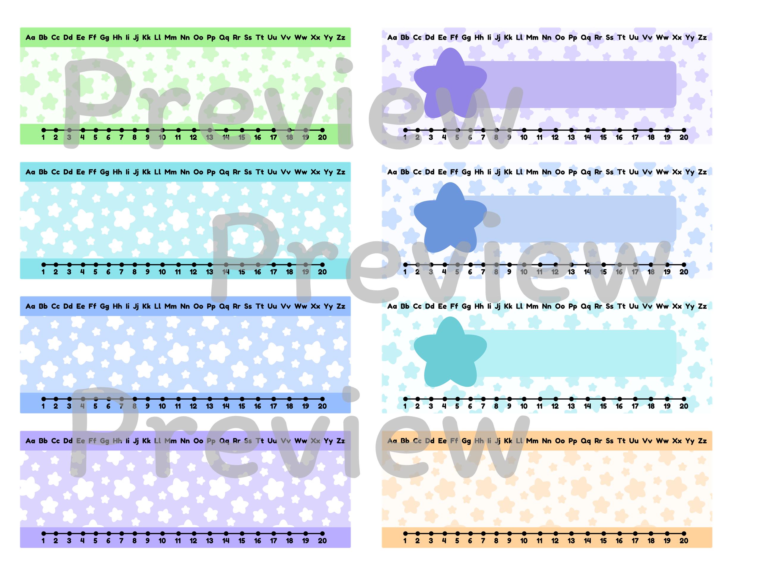 Pastel Star Classroom Decor Bundle: Editable Rainbow Theme (digital ...
