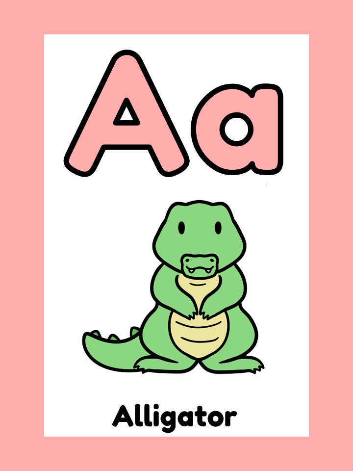Animal Alphabet Posters - Etsy