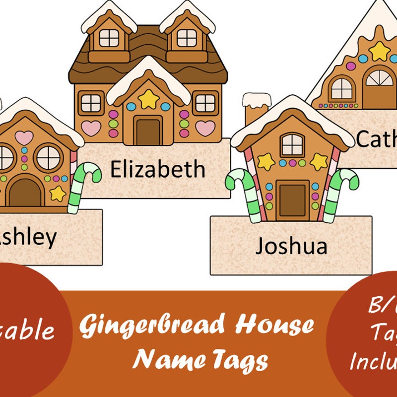 Christmas Name Tag - Etsy