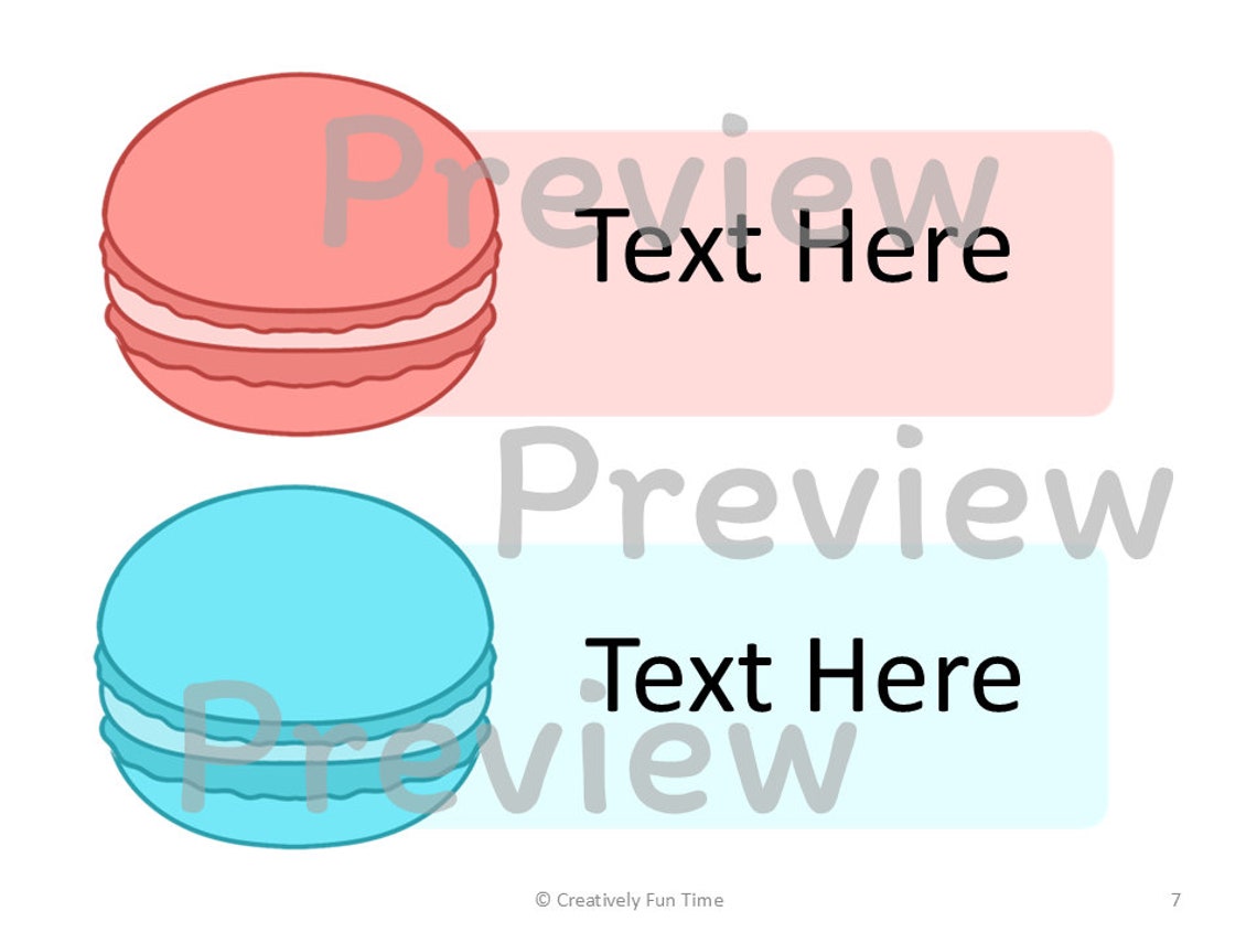 Editable Macaroon Classroom Name Tags (powerpoint & PDF) - Etsy