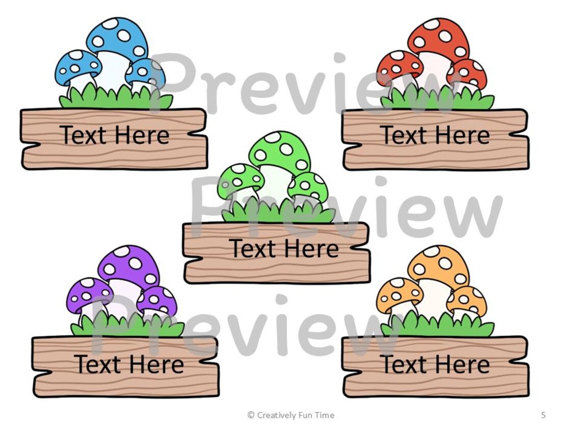 Editable Mushroom Name Tags: Printable Classroom Decor (PDF ...