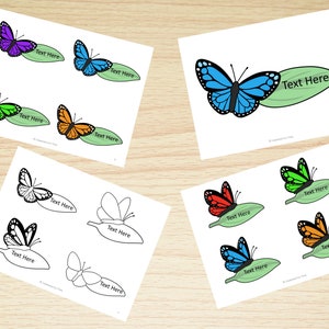 Editable Butterfly Name Tags: Printable Classroom Decor (digital ...