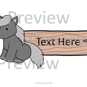 Editable Horse Name Tags - Etsy