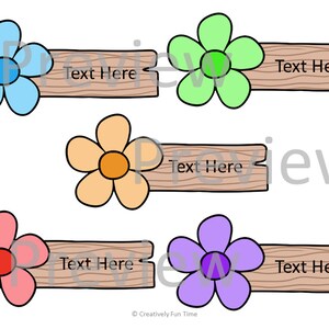 Editable Flower Name Tags: Classroom Labels (digital Product) - Etsy