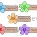 Editable Flower Name Tags: Classroom Labels (digital Product) - Etsy