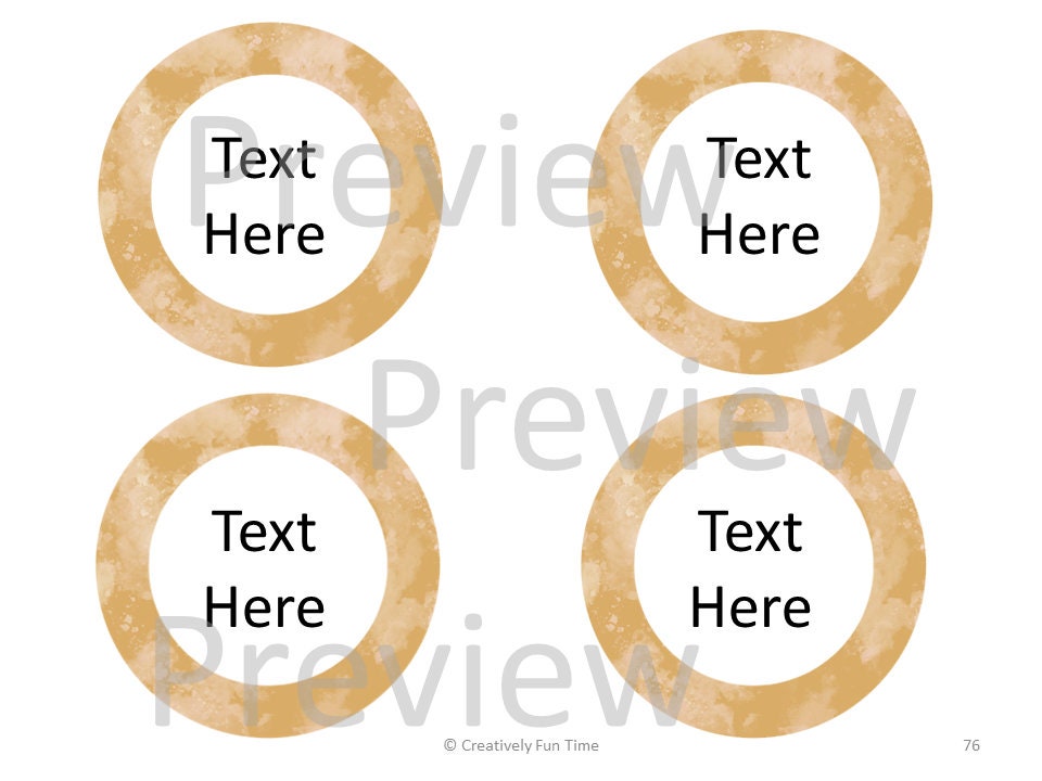 Editable Watercolor Boho Name Tags - Etsy