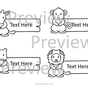 Safari Animal Name Tags: Printable Classroom Decor (digital Download ...