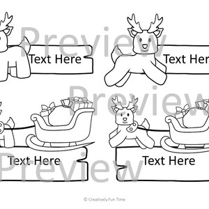 Editable Reindeer Name Tags: Printable Classroom Bulletin Board Decor ...