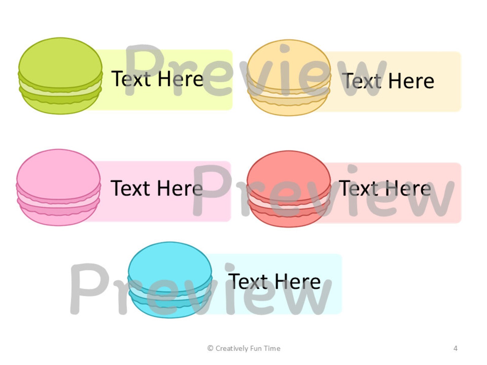 Editable Macaroon Classroom Name Tags (powerpoint & PDF) - Etsy