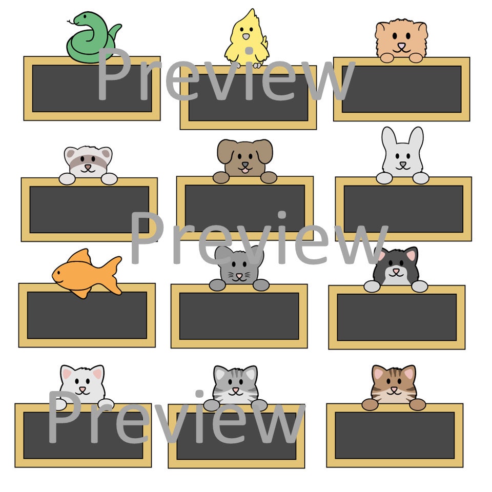 Editable Pet Name Tags: Printable Classroom Decor (digital Download ...