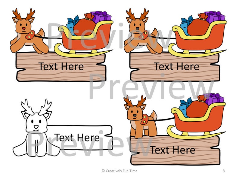Editable Reindeer Name Tags: Printable Classroom Bulletin Board Decor ...