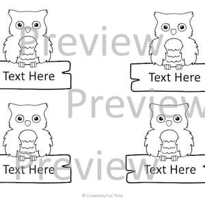Editable Owl Name Tags: Printable Classroom Decor (digital Download ...