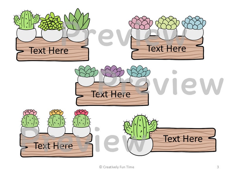 Editable Succulent Name Tags: Printable Classroom Decor (digital ...