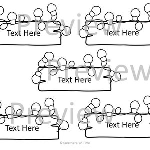 Editable Christmas Lights Name Tags: Printable Classroom Decor (PDF ...