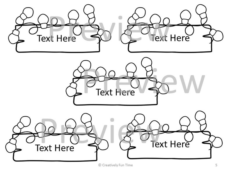 Editable Christmas Lights Name Tags: Printable Classroom Decor (PDF ...