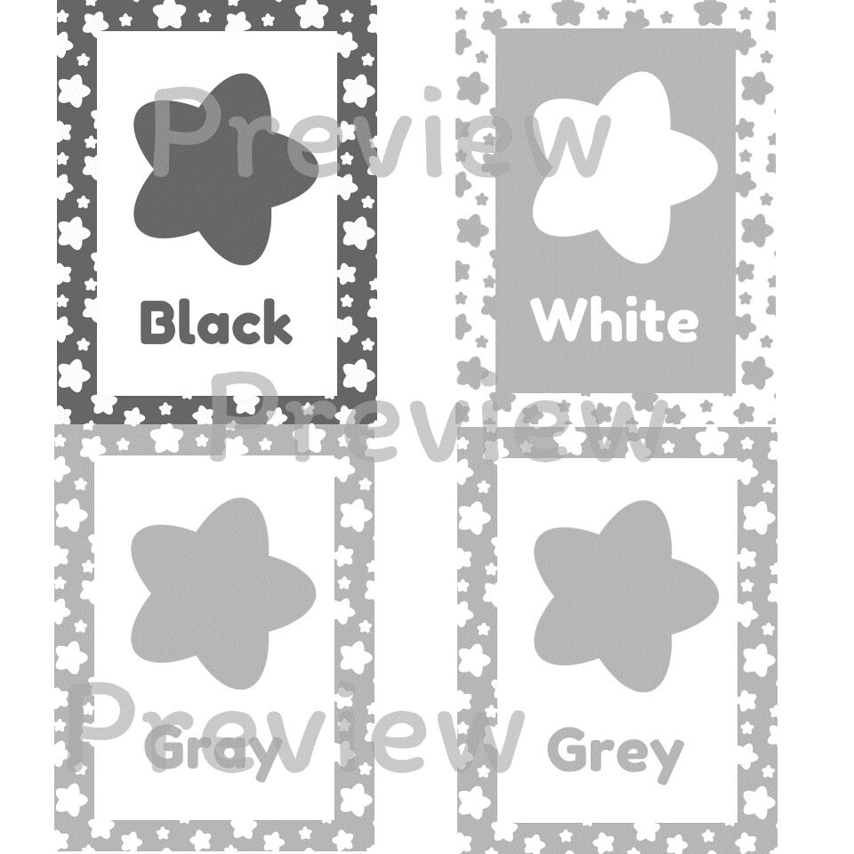 Pastel Star Color Posters - Etsy