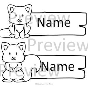 Editable Woodland Animal Name Tags: Printable Classroom Decor (digital ...