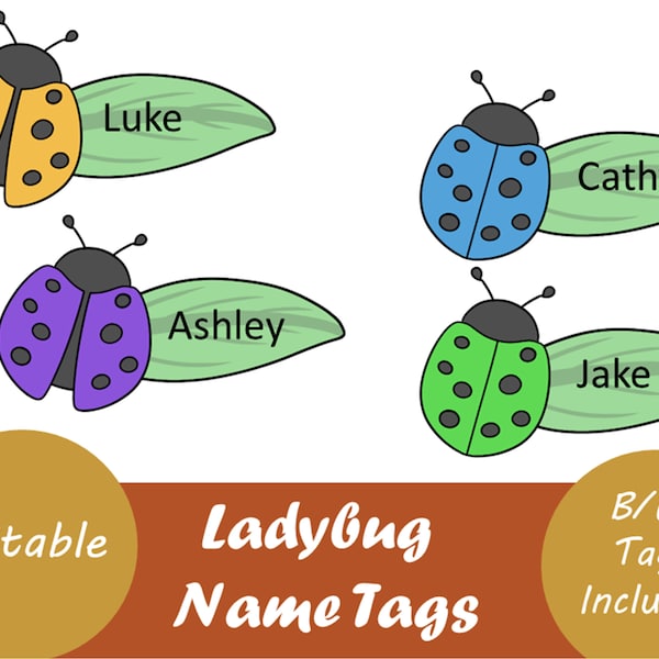 Ladybug Tags - Etsy