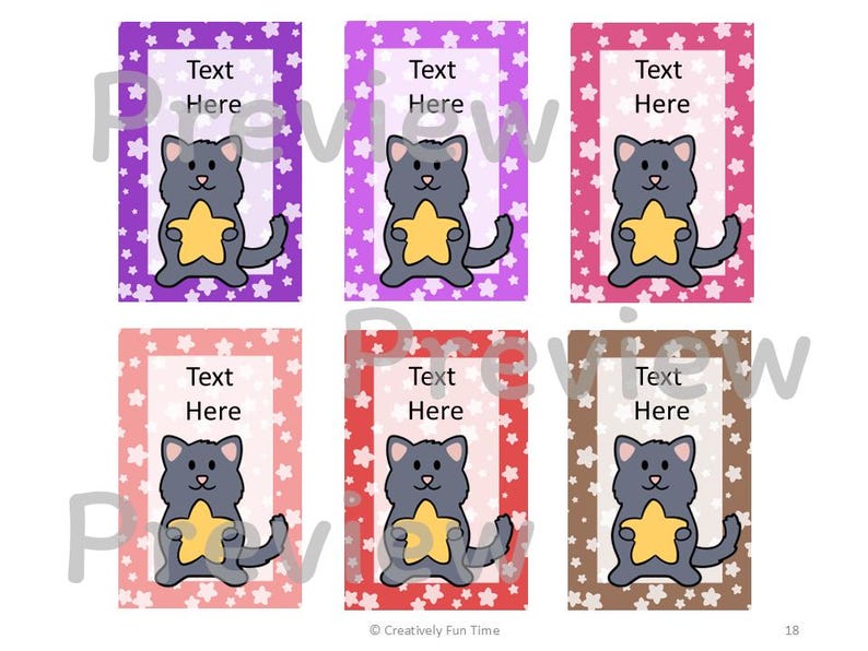 Editable Cat Brag Tags, Printable Motivation Achievement and Award ...