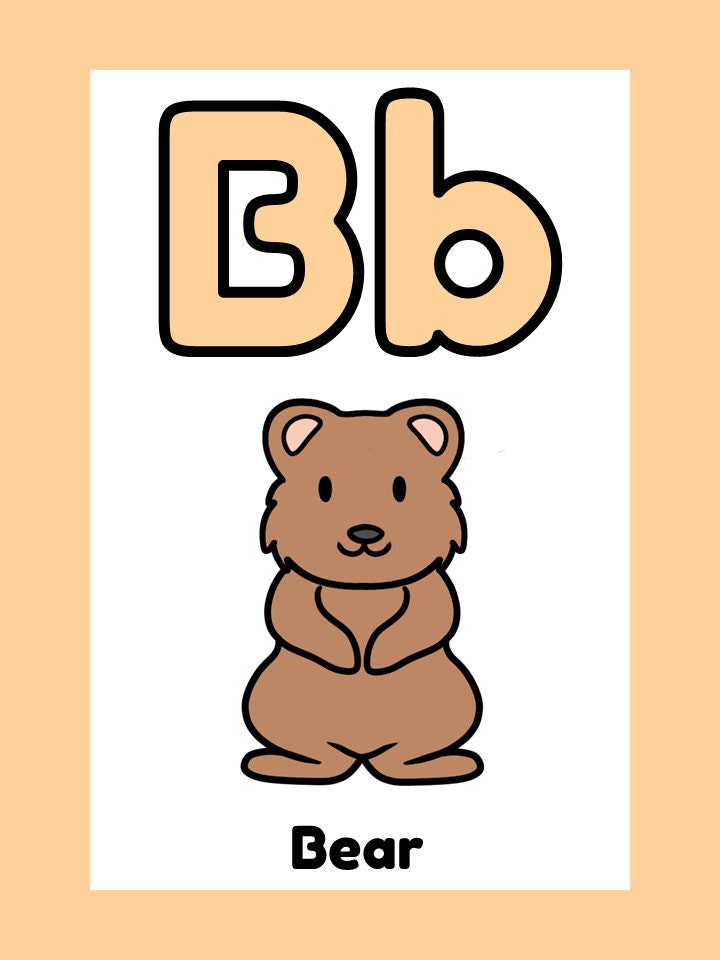 Animal Alphabet Posters - Etsy