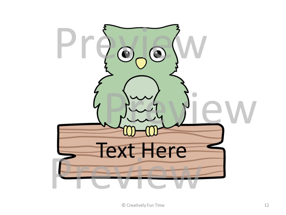 Editable Owl Name Tags: Printable Classroom Decor (digital Download ...