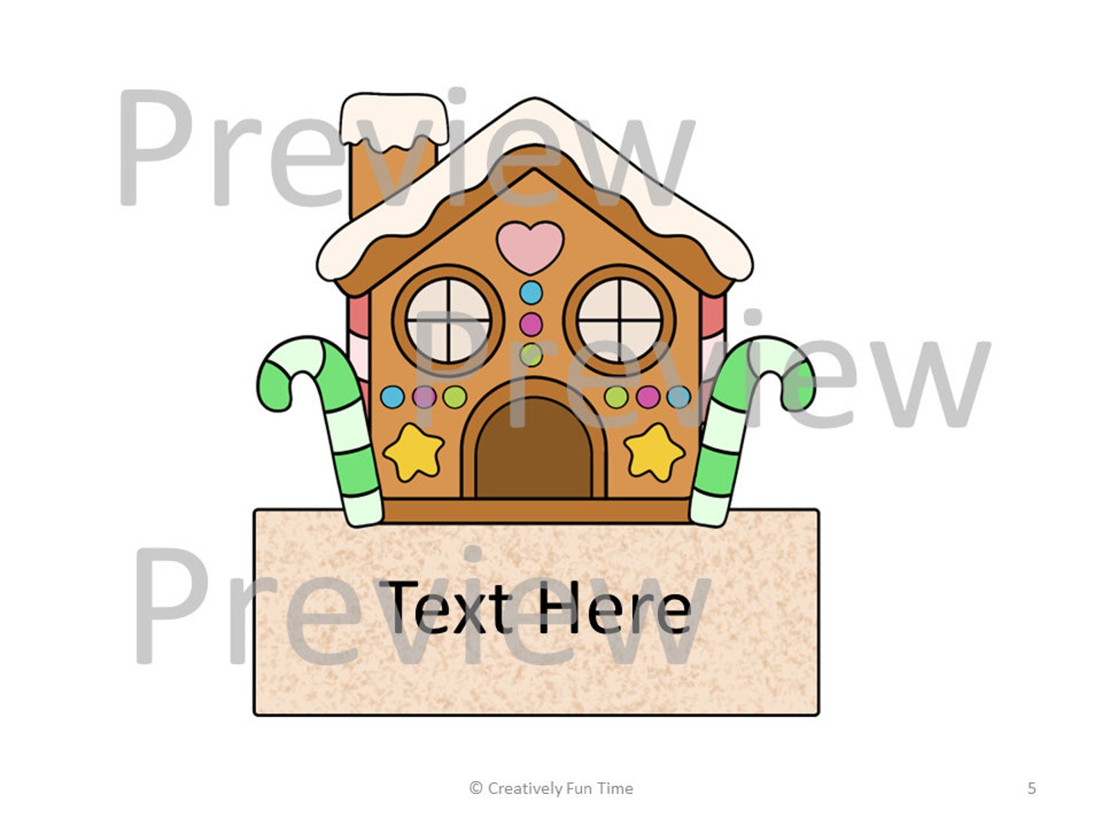 Editable Gingerbread House Name Tags: Printable Classroom Decor (PDF ...