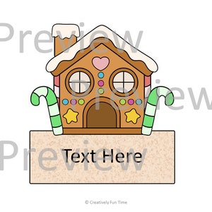 Editable Gingerbread House Name Tags: Printable Classroom Decor (PDF ...