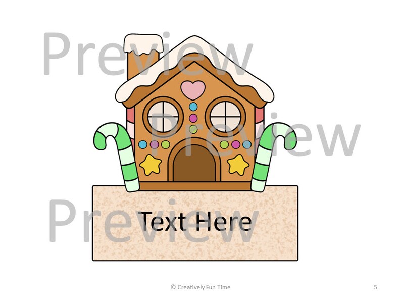 Editable Gingerbread House Name Tags: Printable Classroom Decor (PDF ...