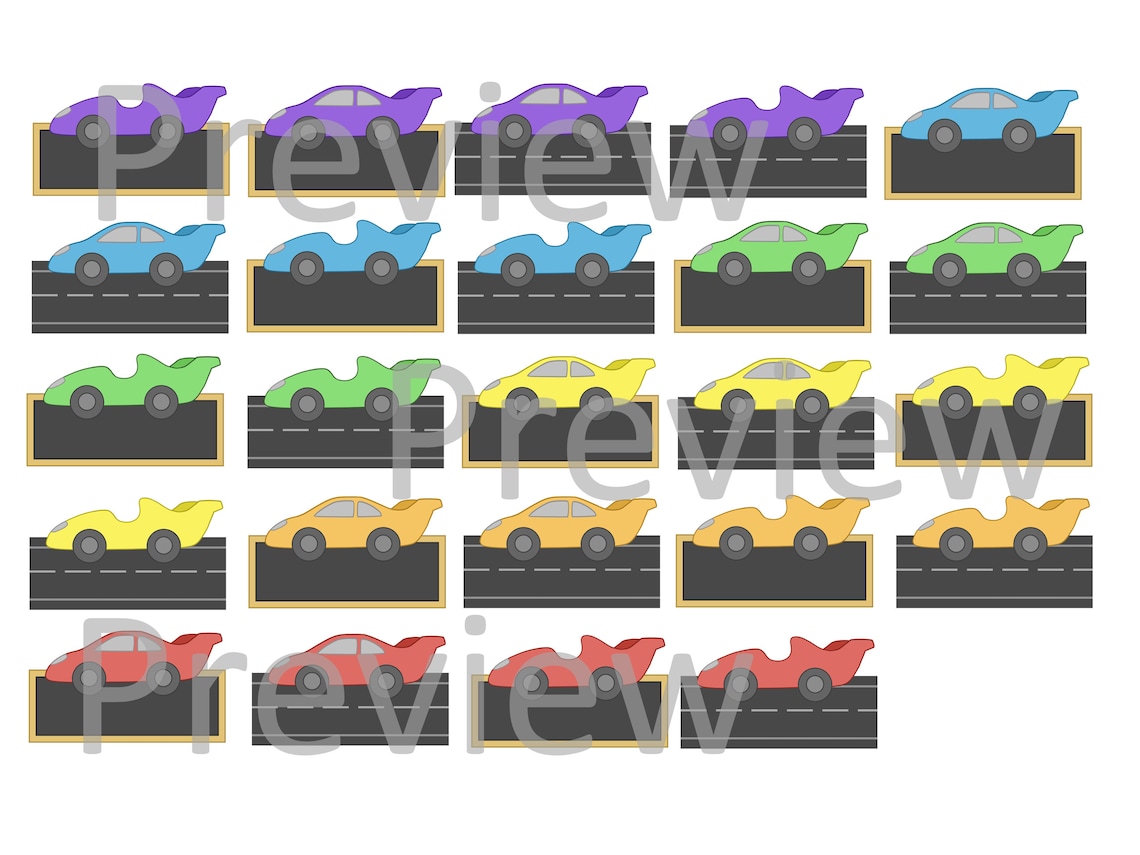 Editable Race Car Name Tags, Cute Printable Name Plates for Bulletin ...