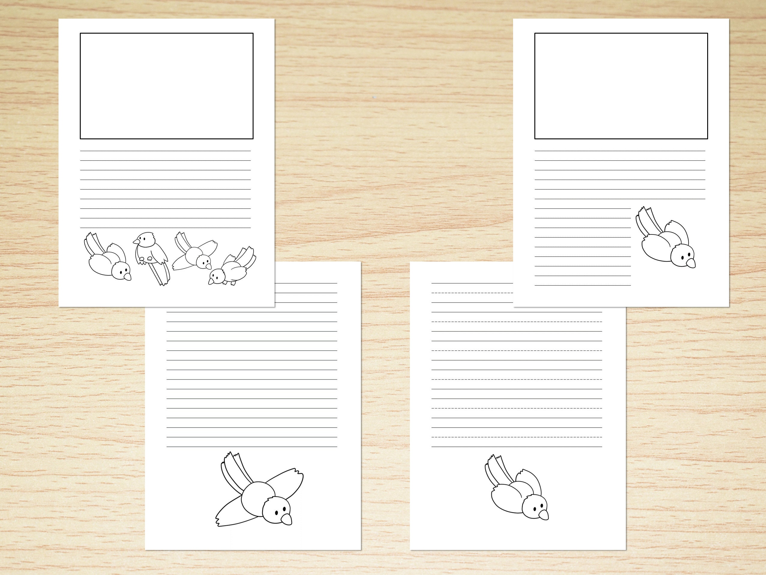 Printable Bird Themed Writing Paper - Etsy