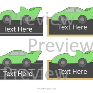 Editable Race Car Name Tags: Printable Classroom Decor (digital ...