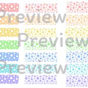 Pastel Star Bulletin Board Borders - Etsy