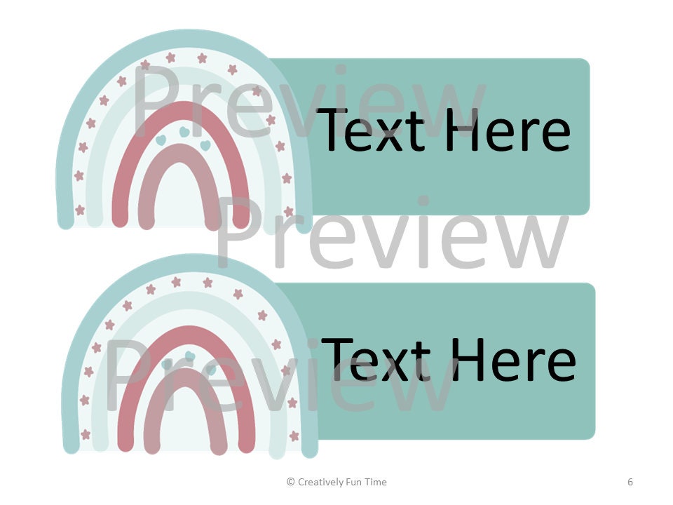 Editable Boho Rainbow Name Tags: Printable Classroom Decor (digital ...